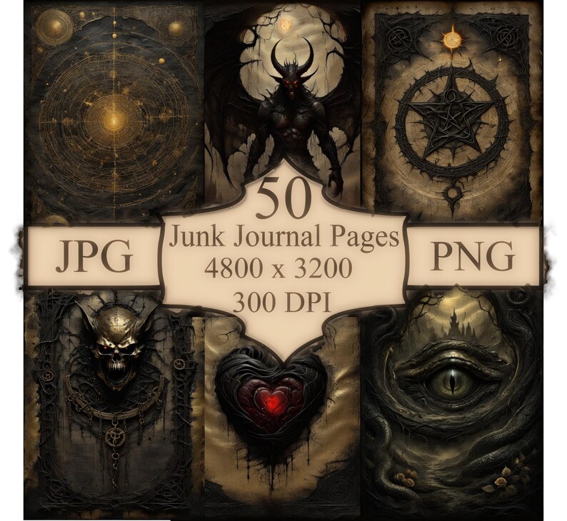 Magical Book Cover Art Pack, 50 Digital Illustrations for Spellbooks ...