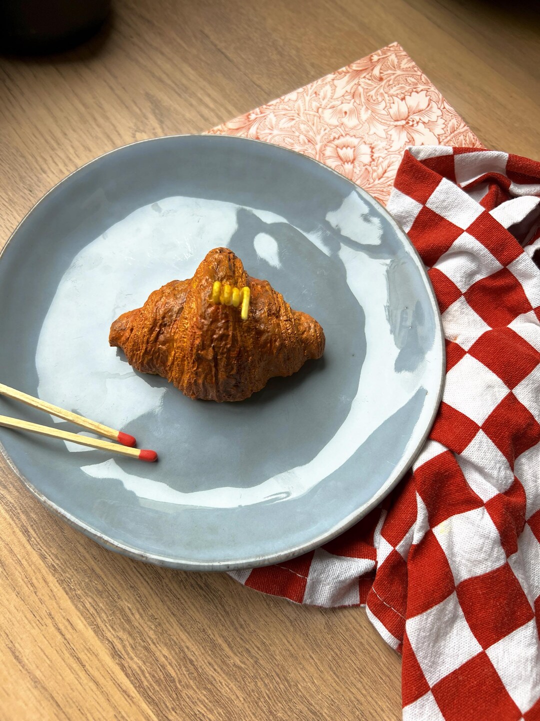 Croissant Candle Croissant Candle Handmade, Artisanal, Unique ...