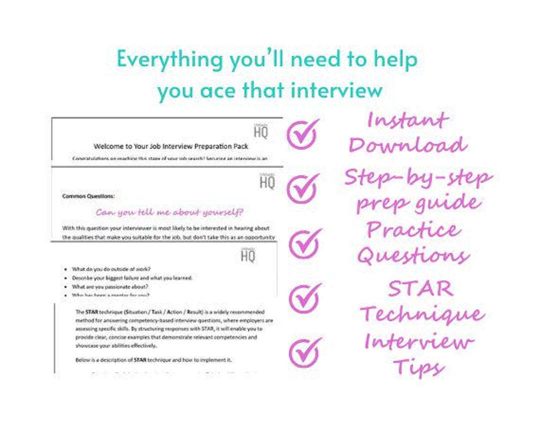 The Interview Preparation Pack - Etsy