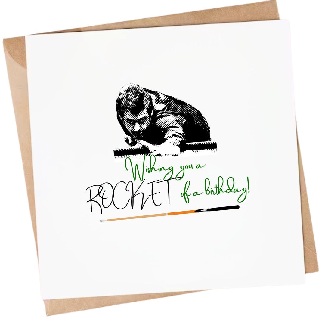 Ronnie O'sullivan Birthday Card Snooker Card, Ronnie O'sullivan Card ...