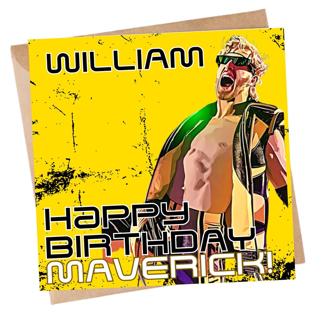 Logan Paul WWE Birthday Card Personalised Logan Paul Card, WWE Fan Card ...