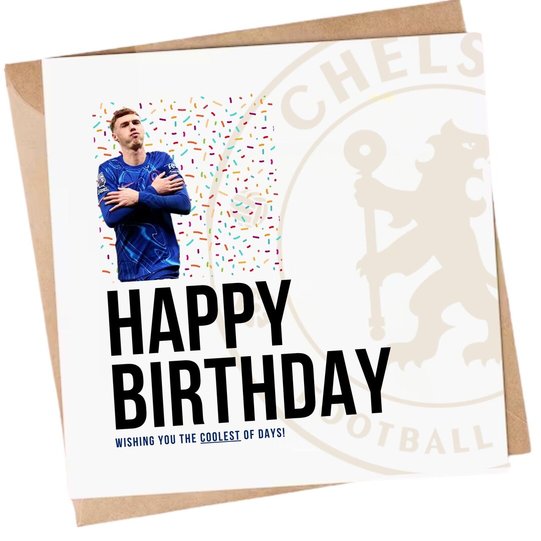 Cole Palmer Birthday Card, Palmer Card, Chelsea Card, Football Fan Card ...