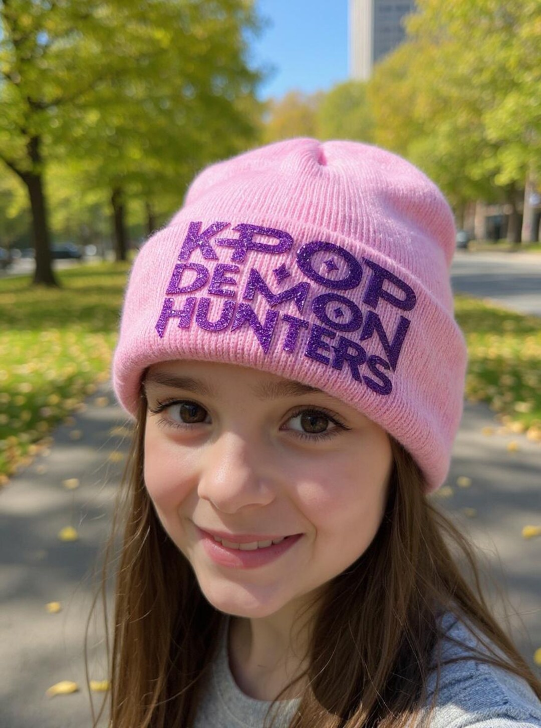 KPOP DEMON HUNTERS Knitted Hats With Glitter Text. - Etsy