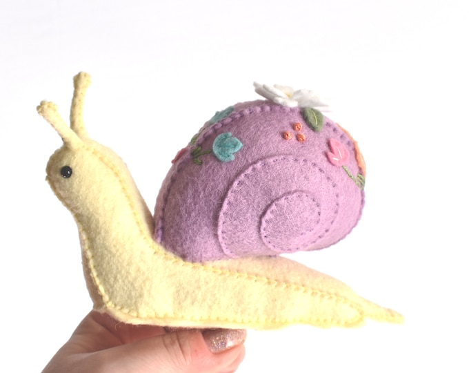 DIY Felt Snail Sewing Kit Make Your Own Garden Snail Plush - Etsy