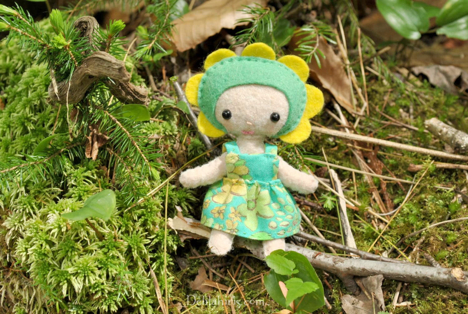 Flower Pixie Doll Sewing Patterns - Digital PDF Dollmaking Felt Pattern ...