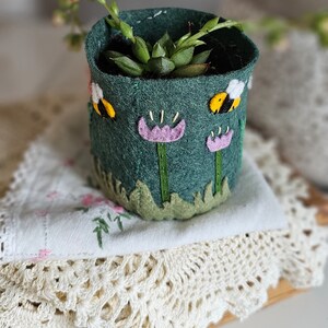 DIY Felt Flower Pot SVG & PDF Sewing Pattern - Etsy