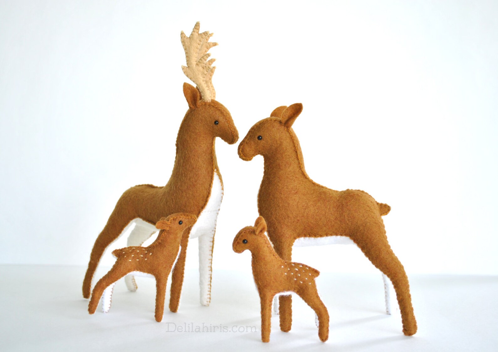 Felt Deer Sewing Pattern Woodland Deer Sewing PDF & SVG - Etsy Canada