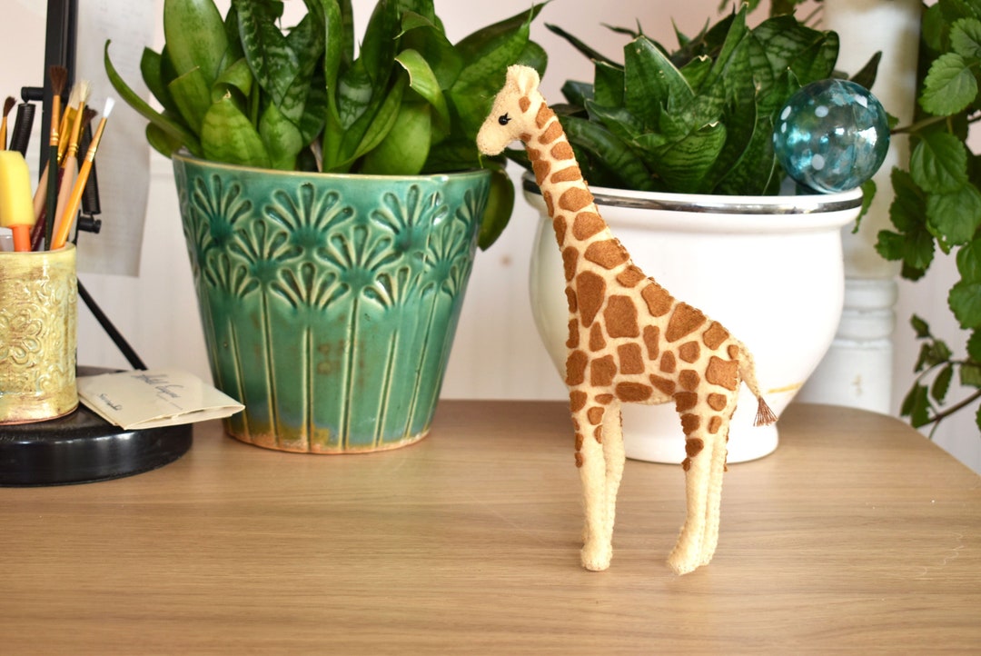 Giraffe Sewing Pattern PDF & SVG With Tutorial to Make Your Own Felt ...