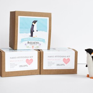 Felt Penguin Stuffed Animal Kit - Etsy
