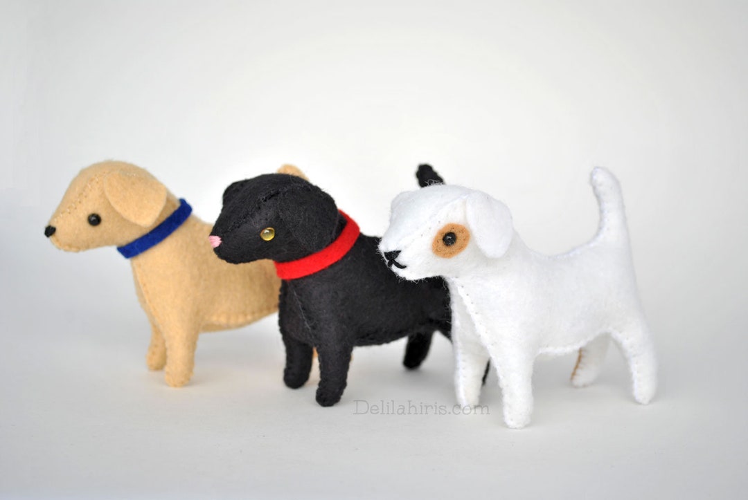 Felt Dog Sewing Pattern PDF & SVG. Make Your Own Felt Animal - Etsy