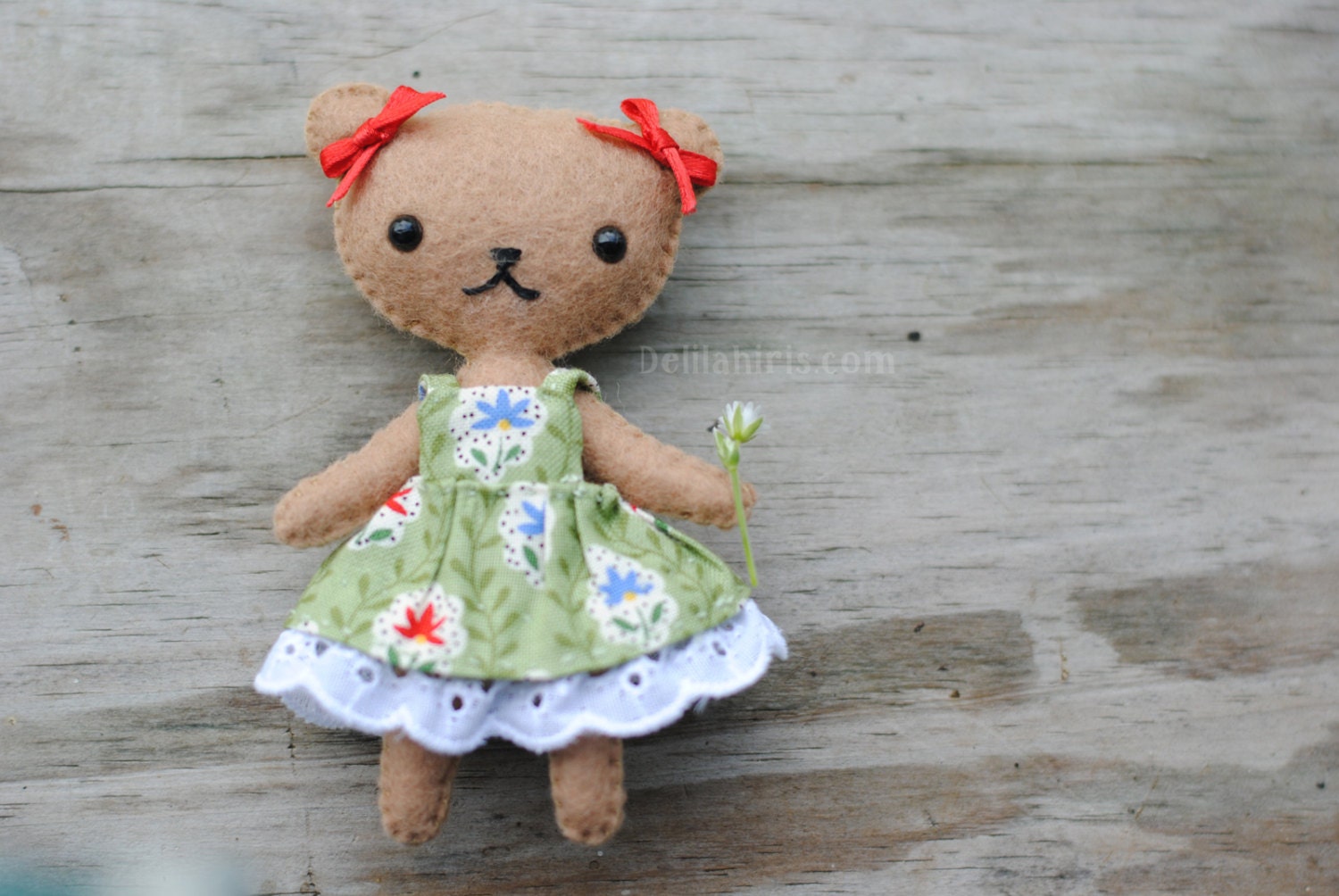 Teddy Bear Doll Pattern Felt Doll Sewing Pattern Make a 4 | Etsy