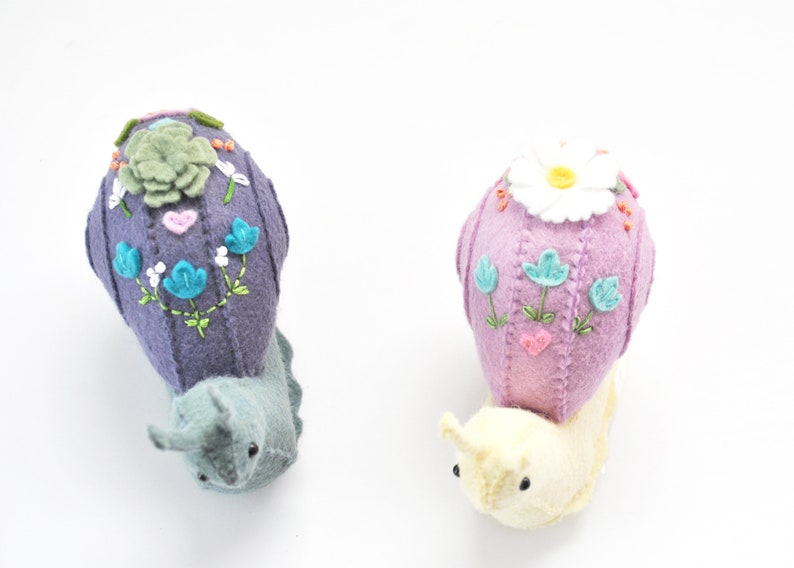 DIY Snail Plush Sewing Pattern & SVG Cut Files, Hand Stitching and ...