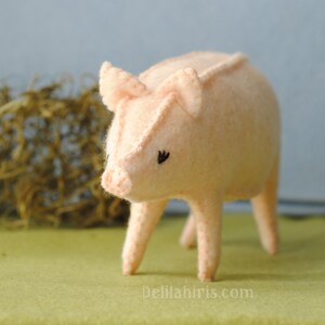 Felt Pig Stuffed Animal Sewing Pattern PDF & SVG DIY Tutorial - Etsy