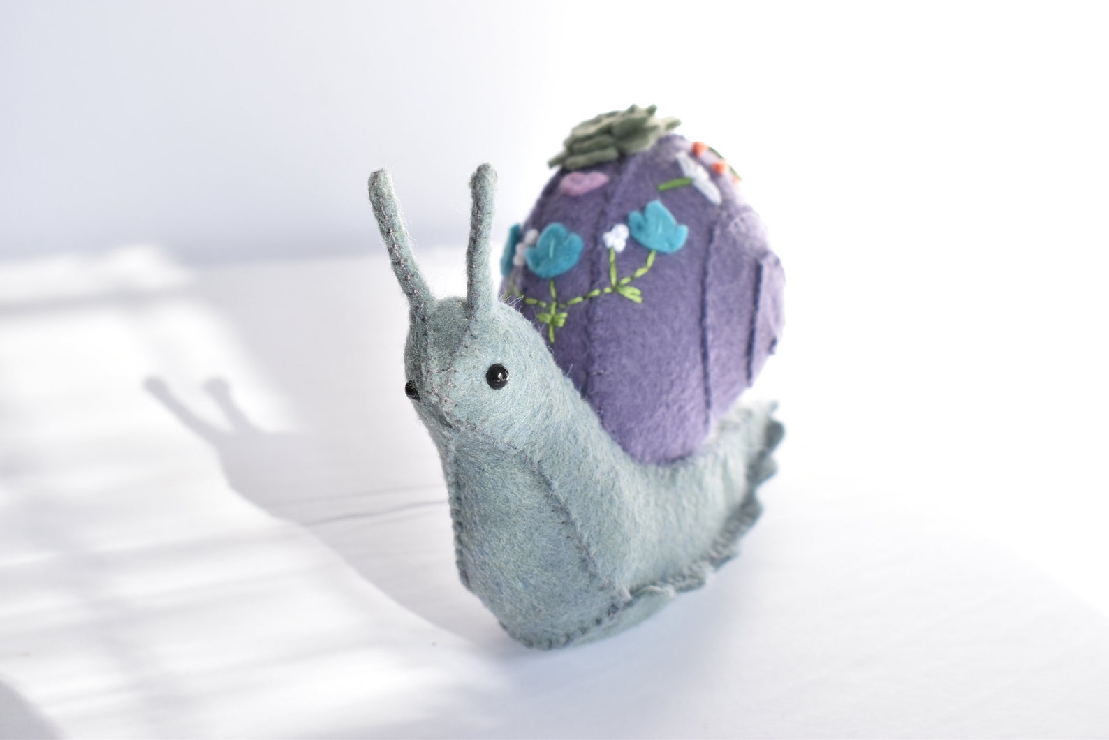 DIY Felt Snail Sewing Kit Make Your Own Succulent Snail | Etsy