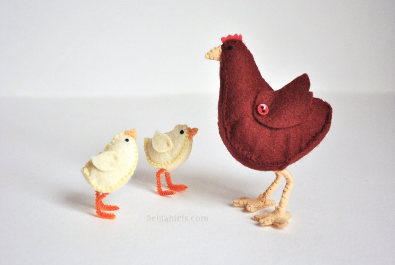 Felt Chicken Stuffed Animal Sewing Pattern PDF & SVG - Etsy Canada