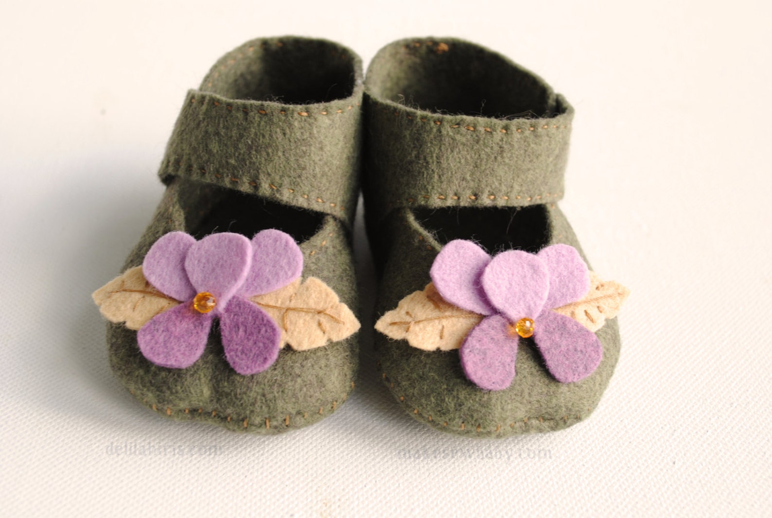 Hello Violet Felt Baby Shoe Pattern Mary Jane With Violet | Etsy