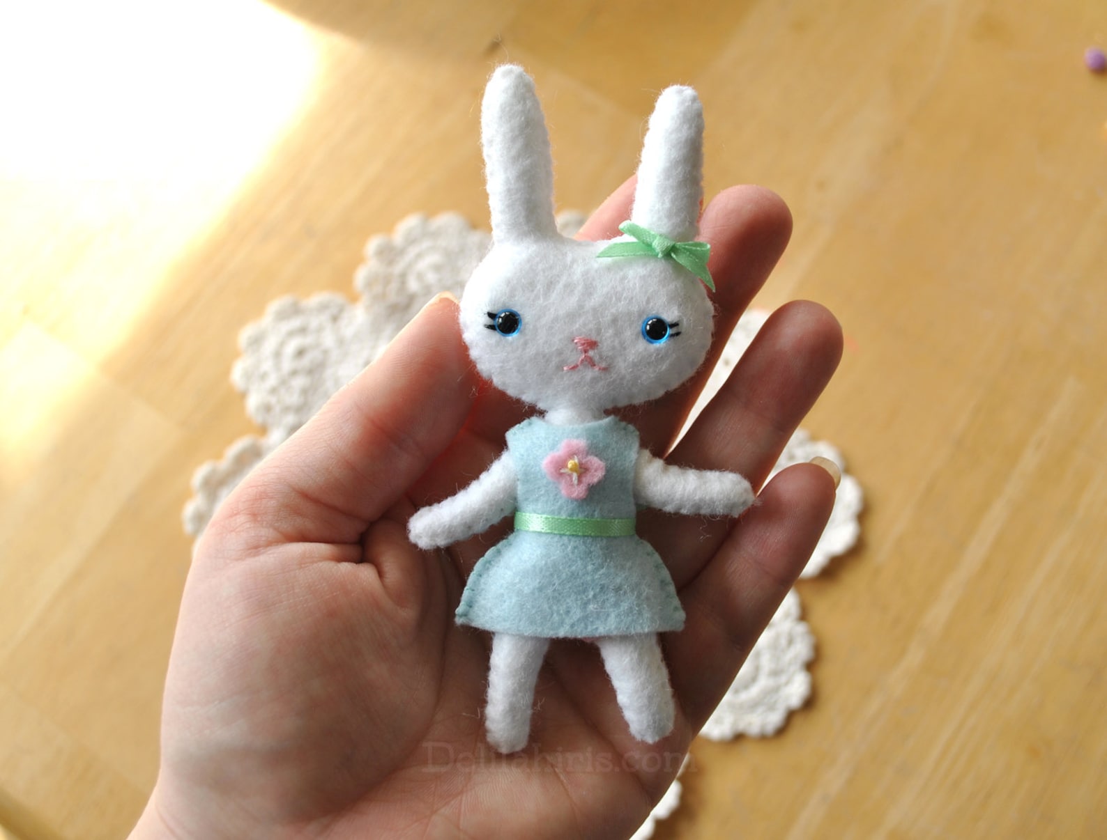 Felt Easter Bunny Doll Pattern. PDF & SVG Sewing Pattern Craft - Etsy