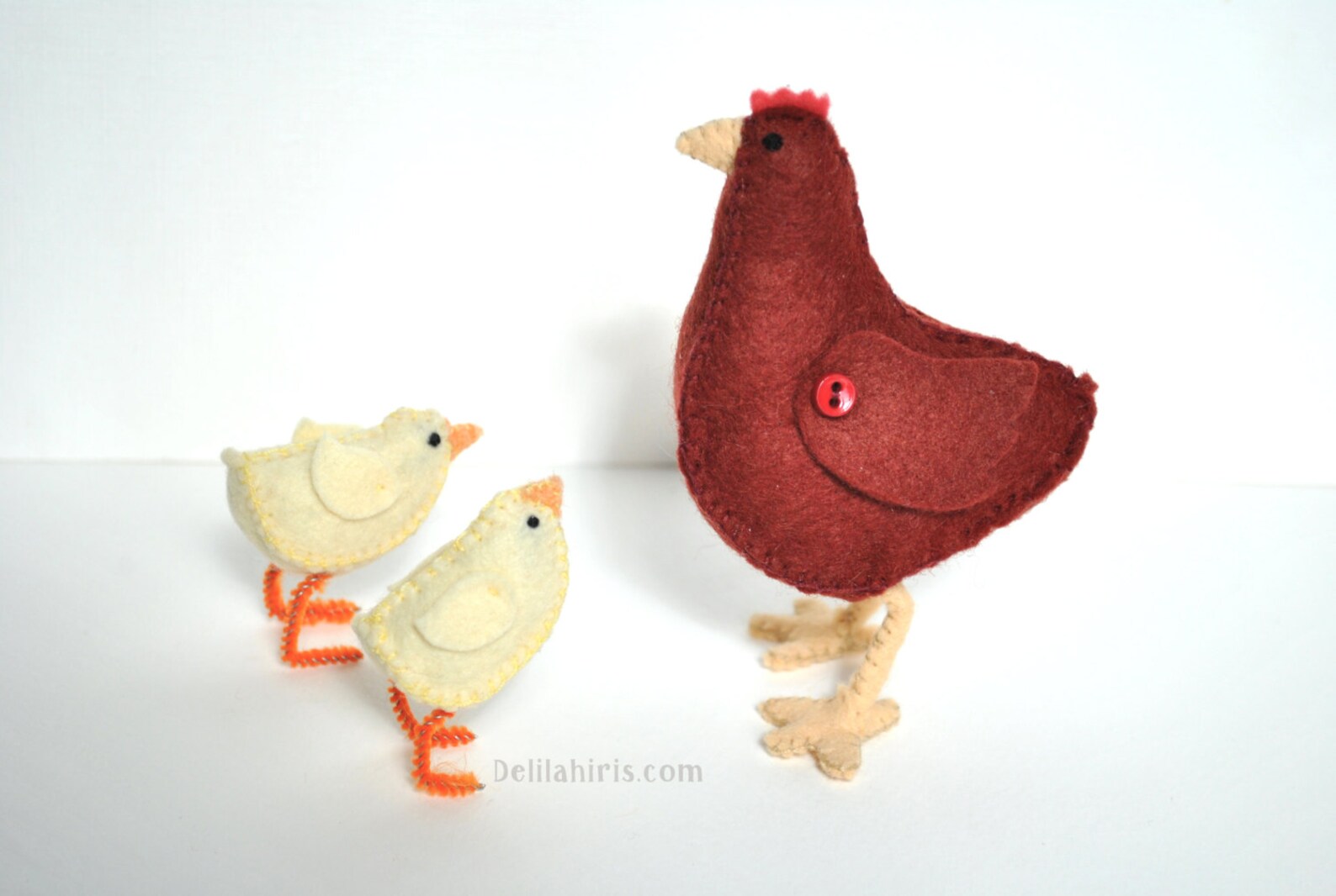 Felt Chicken Stuffed Animal Sewing Pattern PDF & SVG - Etsy UK