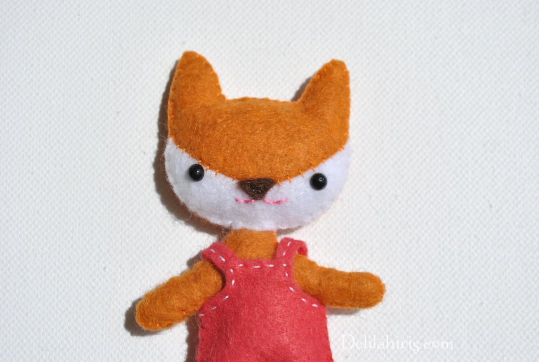 Felt Fox Doll Sewing Pattern: 4 Inch Pocket Doll (printable PDF) - Etsy