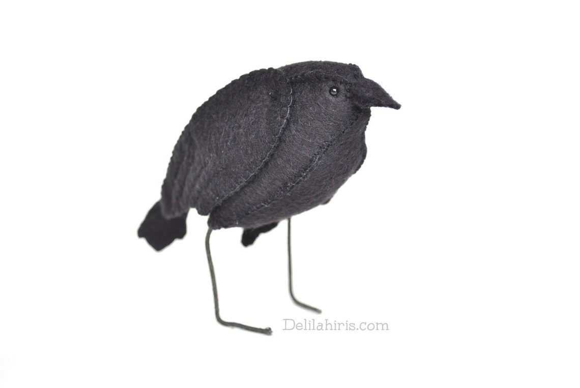 Felt Bird Pattern Raven Crow Sewing Pattern PDF SVG DIY | Etsy