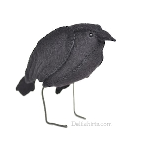 Felt Bird Pattern, Raven Crow Sewing Pattern, PDF SVG DIY Craft - Etsy