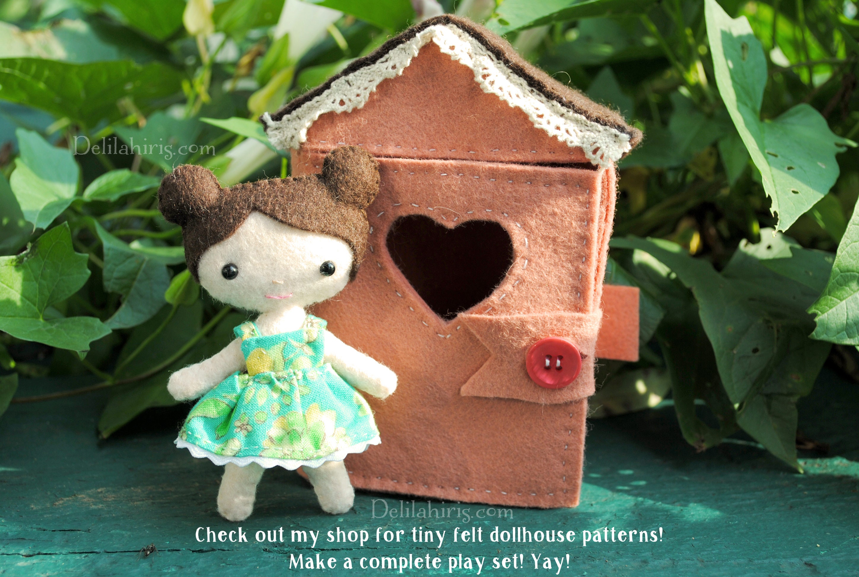 Mini Felt Doll Sewing Pattern PDF 4 inch Tiny Kawaii Doll | Etsy