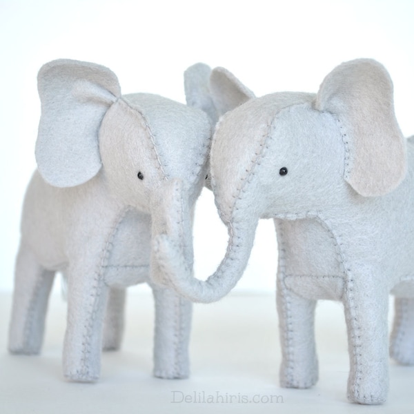 Felt Elephant - Etsy