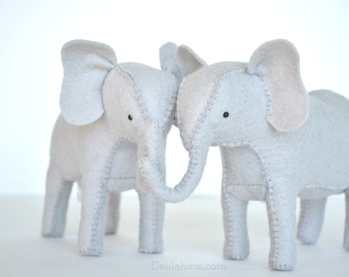 Felt Elephant Sewing Pattern PDF - INSTANT DOWNLOAD - Etsy Australia