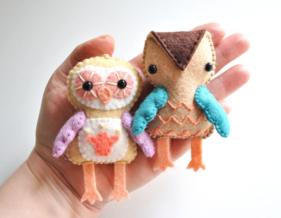 DIY Owl Felt Ornament Kit * DIY Sewing Craft Kit * Make Your Own Owl ...