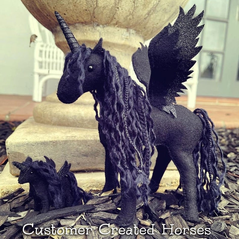 Stuffed Unicorn Pattern SVG PDF Felt Animal Sewing Pattern - Etsy