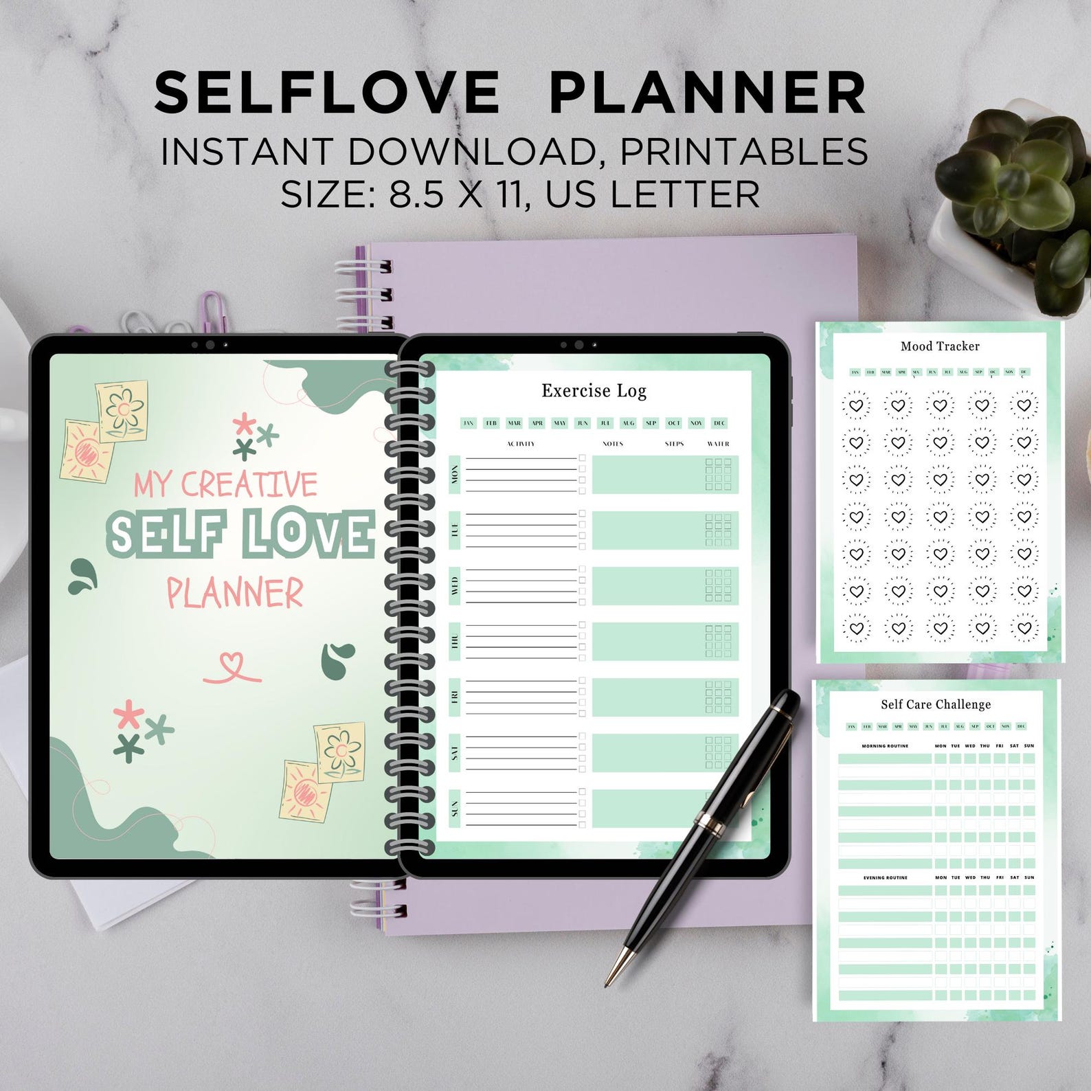 Self Love Journal | Positive Affirmations | Mental Health, Gratitude ...