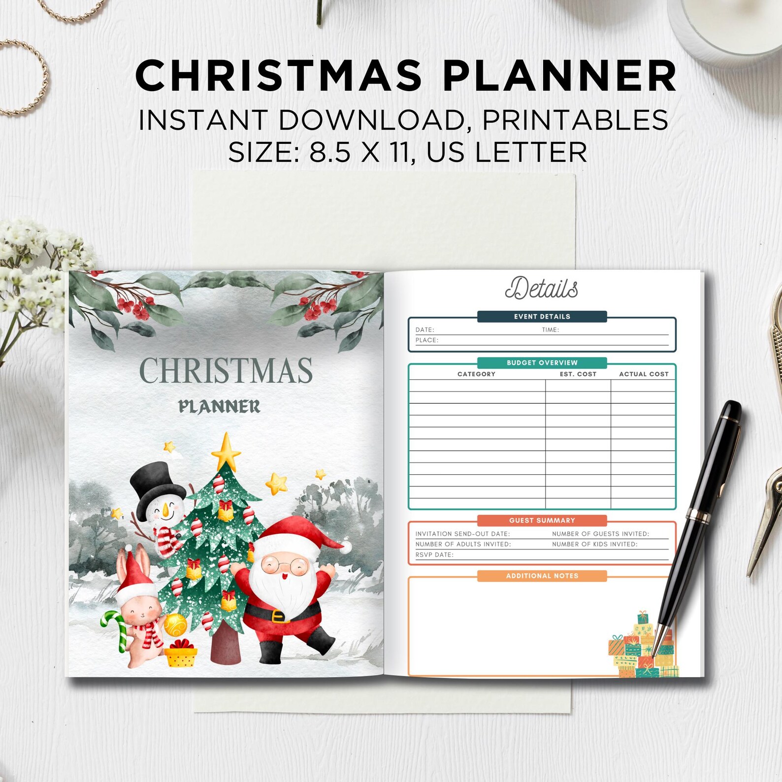 Christmas Planner Printable, Holiday Planner Printable, Christmas to Do ...