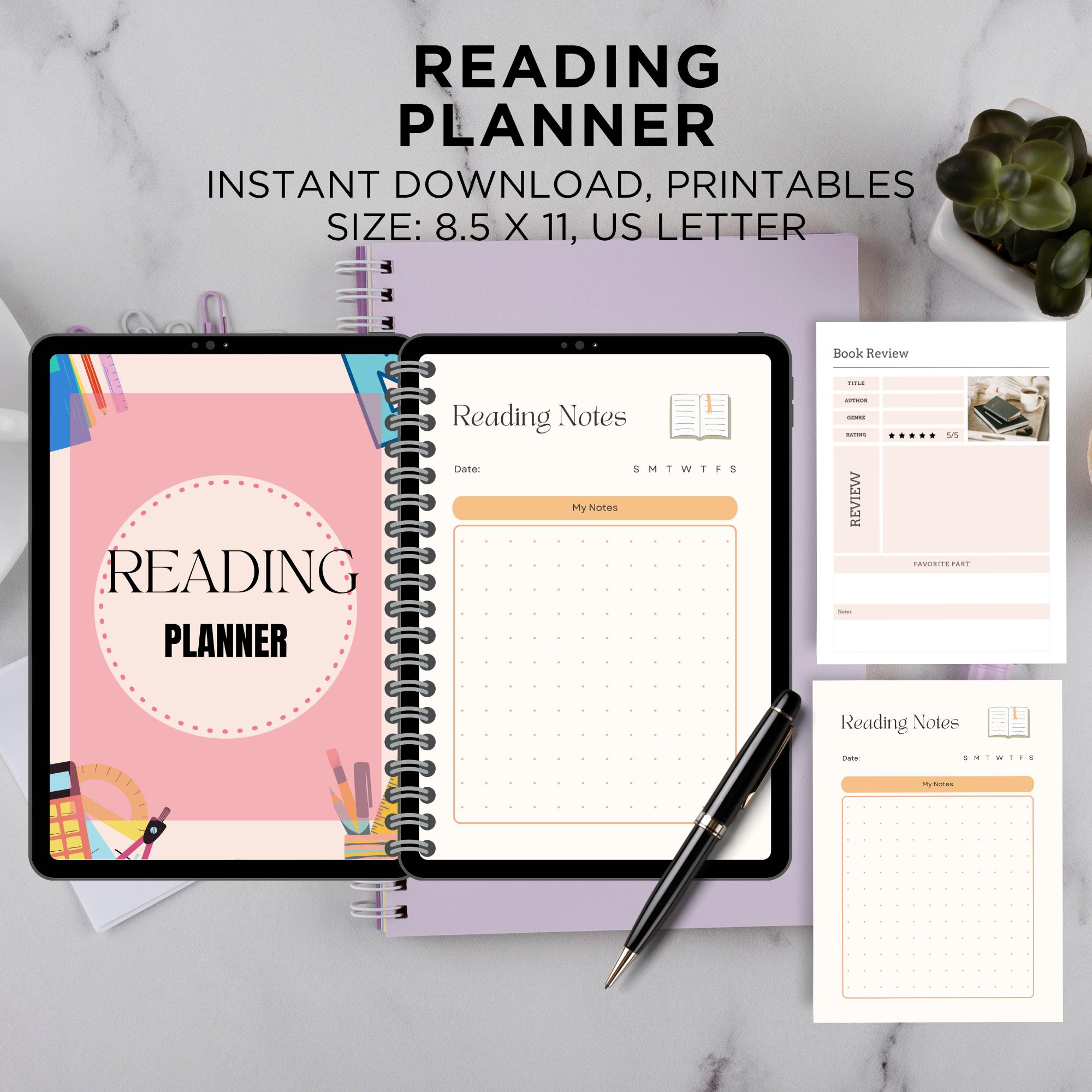 Book Reading Journal Reading Planner Bundle Book Tracker Reading ...