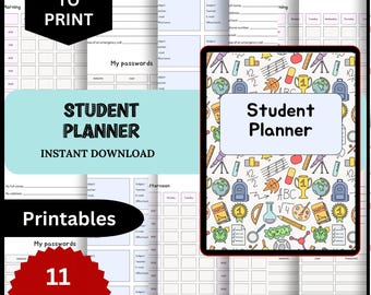 Cat Lovers 2025 Student Digital Planner Goodnotes, Academic Planner ...