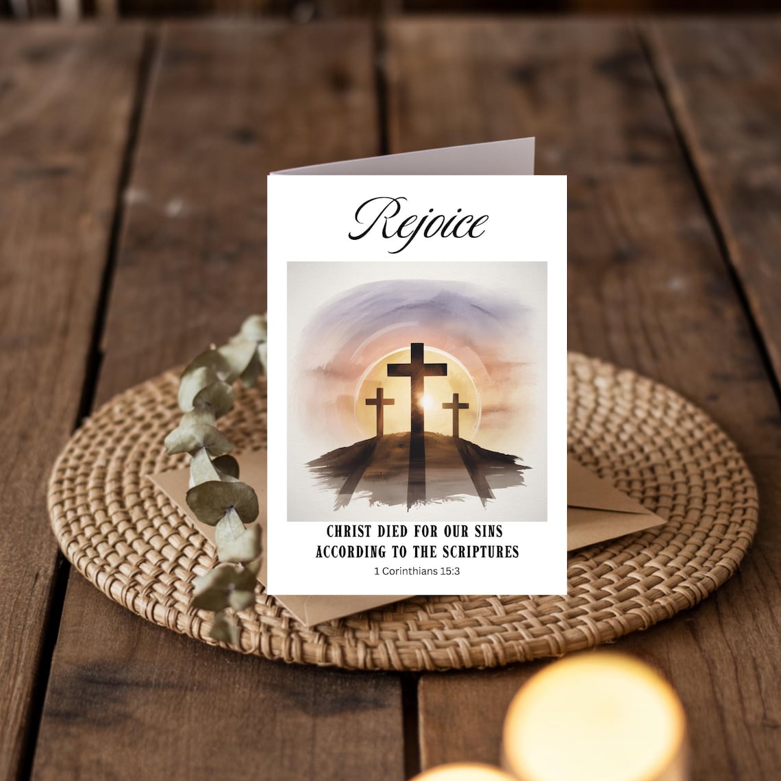 Christian Easter Card Bundle Printable 5x7 | Set of 4 Religious Easter ...