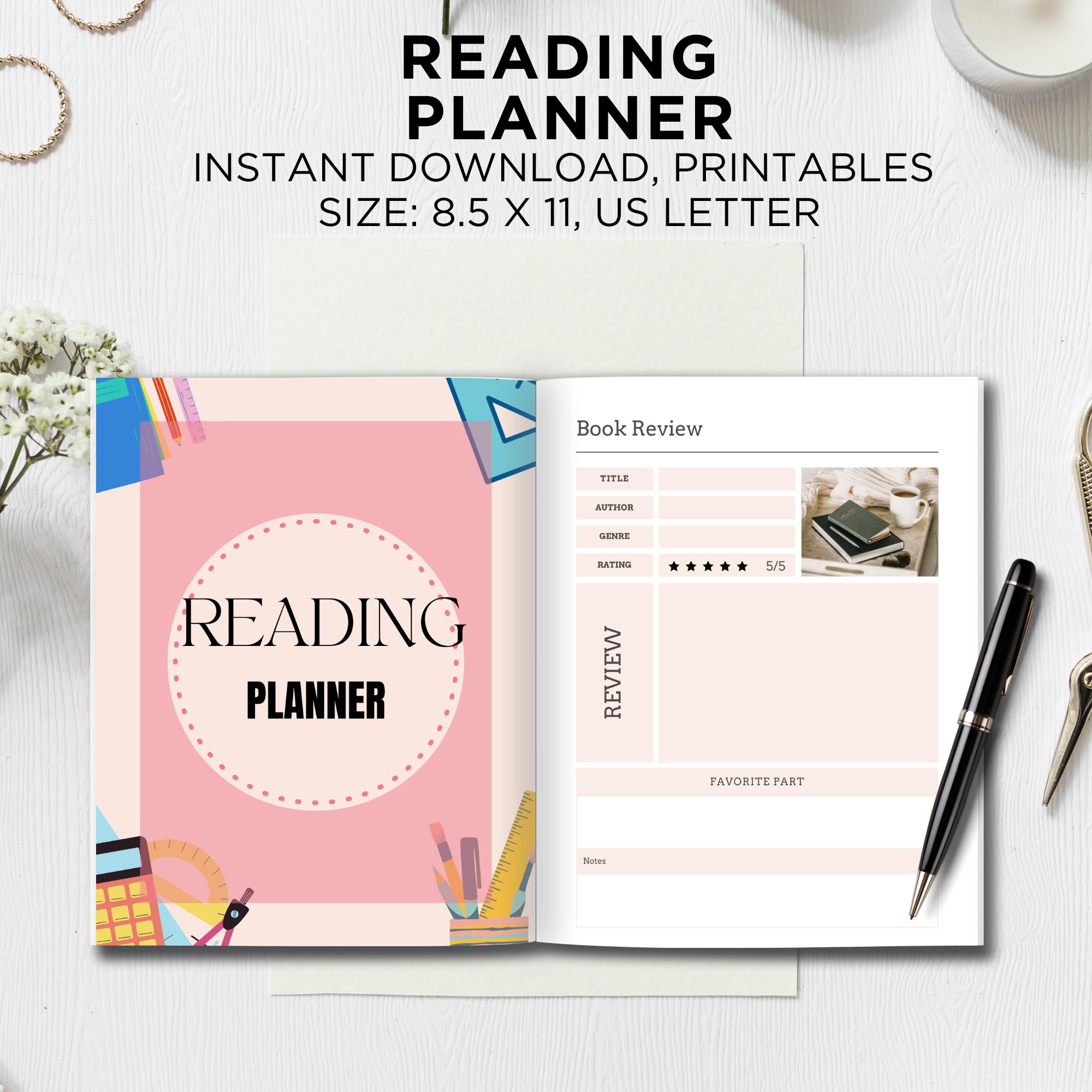 Book Reading Journal Reading Planner Bundle Book Tracker Reading ...