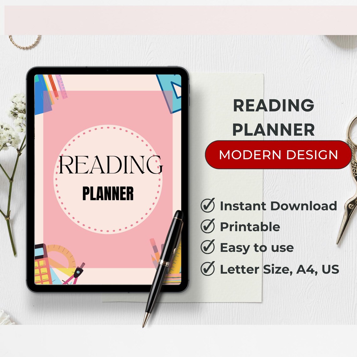 Book Reading Journal Reading Planner Bundle Book Tracker Reading ...