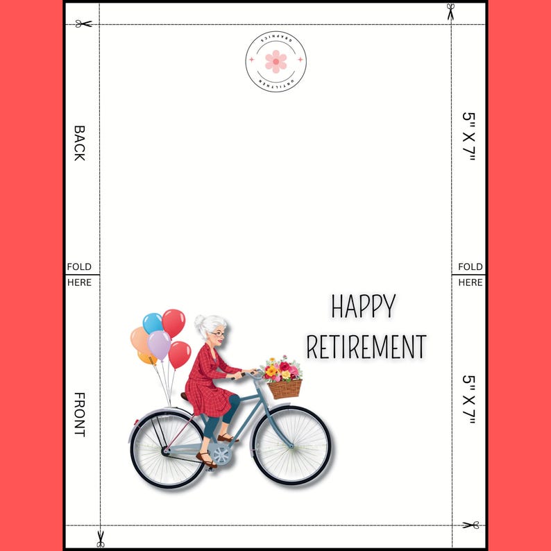 Printable Retirement Card, Happy Retirement PDF, 7x5 Retirement Card ...