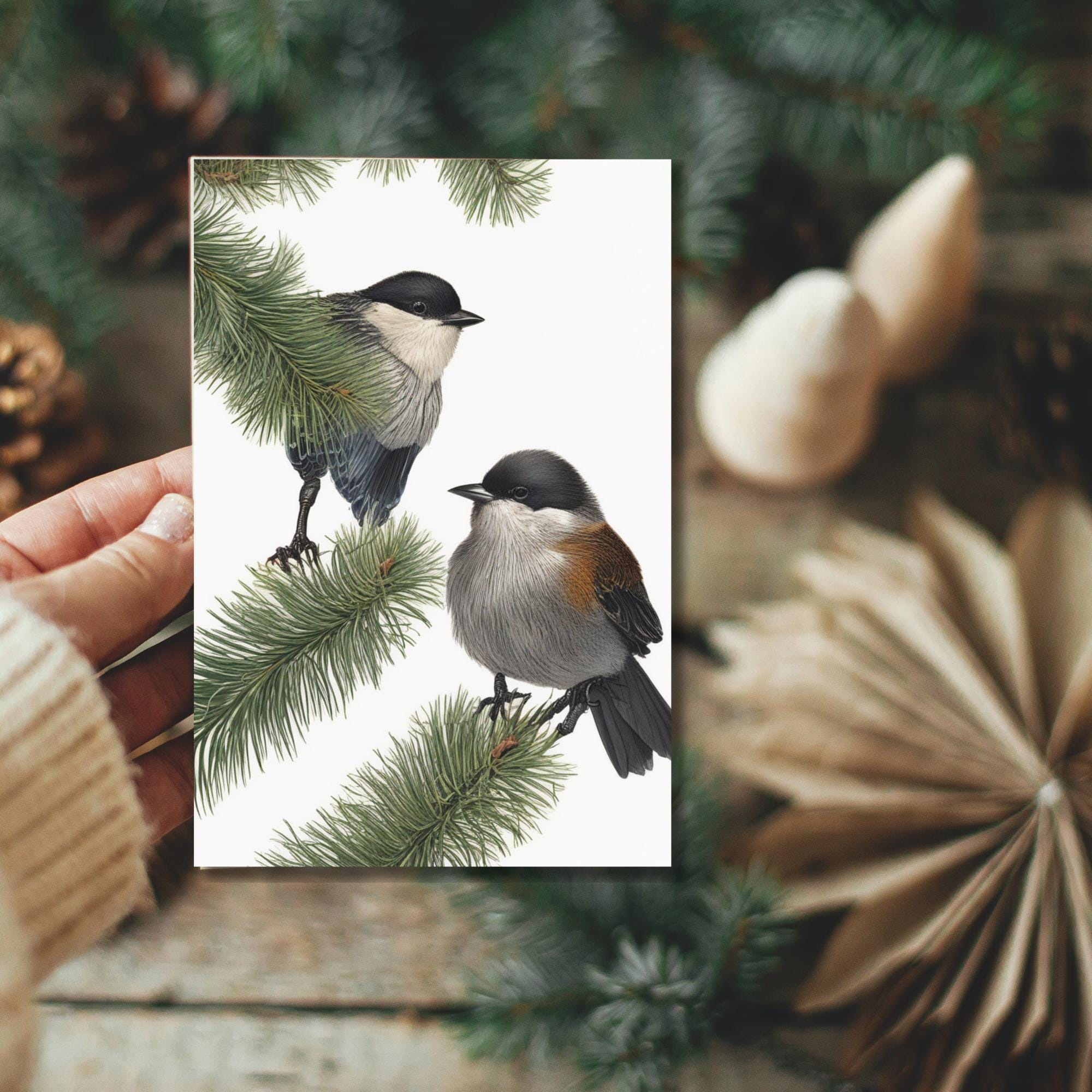 Bird Blank Greeting Card, Animal Card, Birthday Card, Thank You Card ...