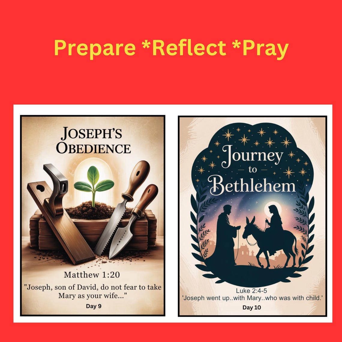 Illustrated Advent Scripture Cards | Christmas Countdown, Bible Verse ...