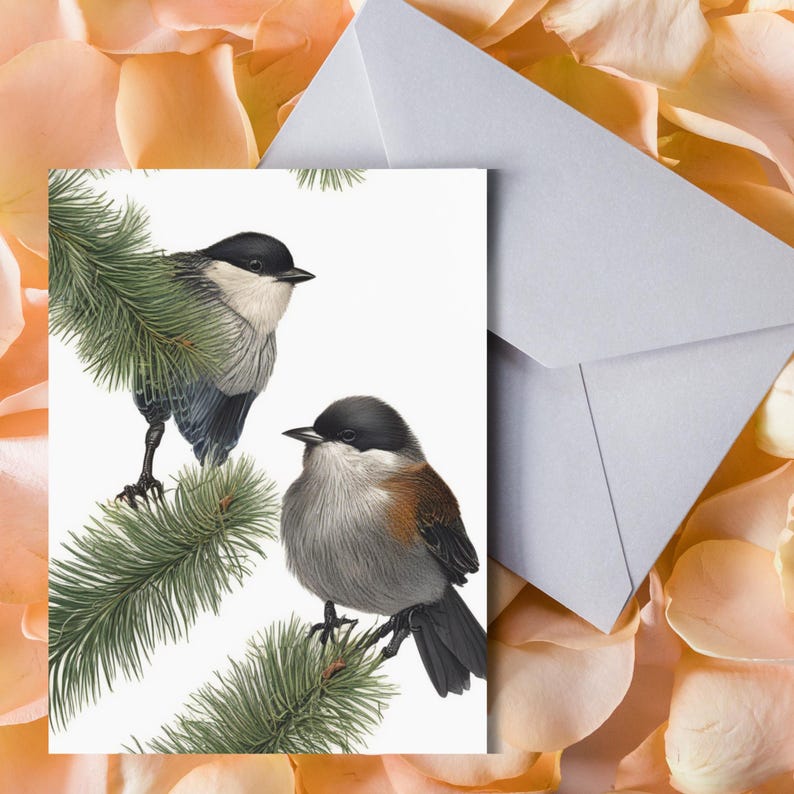 Bird Blank Greeting Card, Animal Card, Birthday Card, Thank You Card ...
