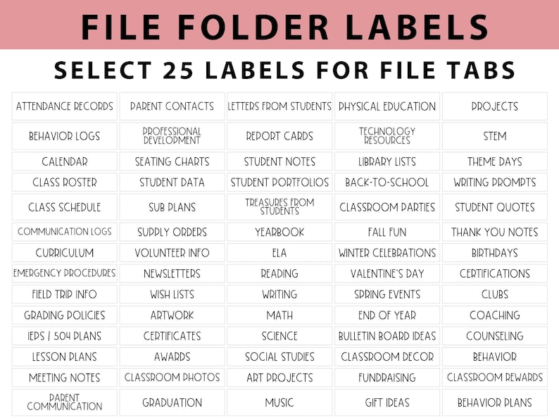 Customizable Teacher File Box: Classroom Organization, Lesson Plan ...