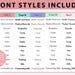Printable Home File Tabs: 80 Pre-labeled Tabs, 5 Fonts (instant ...
