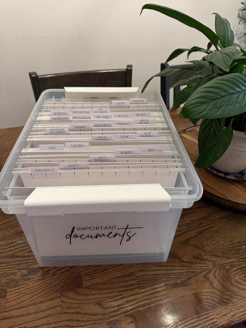 Editable File Folder Labels: Canva Template With 80 Pre-filled Tabs ...