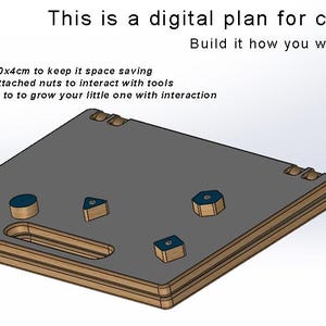 STEM Wooden Toolbox Toy - CNC Digital Plan for Interactive Educational ...