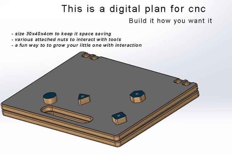 STEM Wooden Toolbox Toy - CNC Digital Plan for Interactive Educational ...