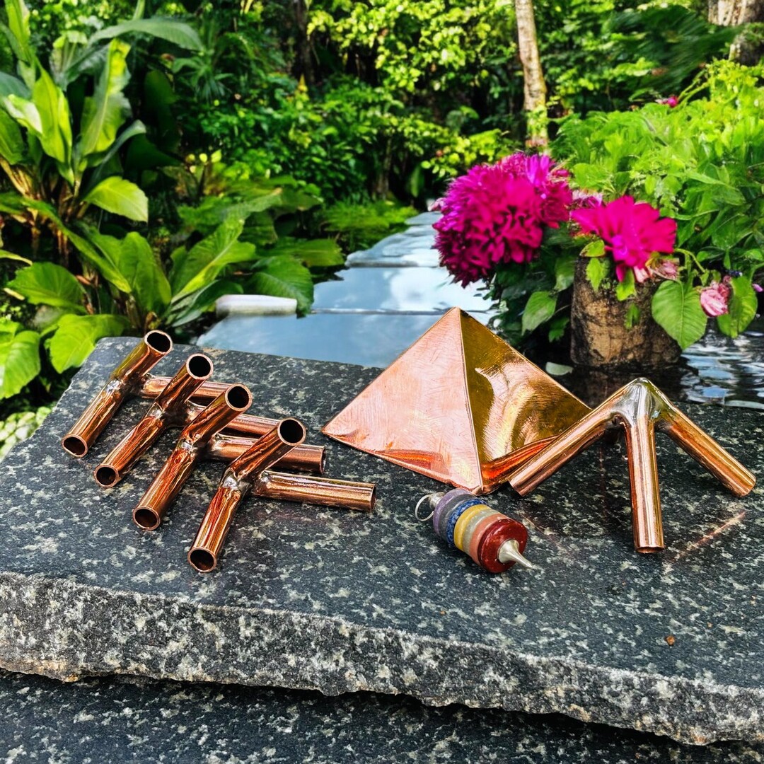 12 MM Copper Meditation Giza Pyramid Kit Without Copper Main Pipes With ...