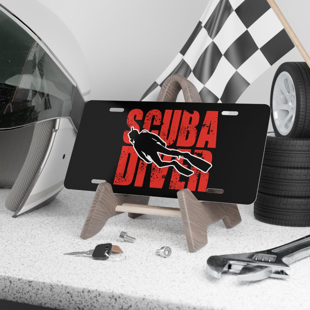 Custom Scuba Diver License Plate: Personalized Car Decor - Etsy