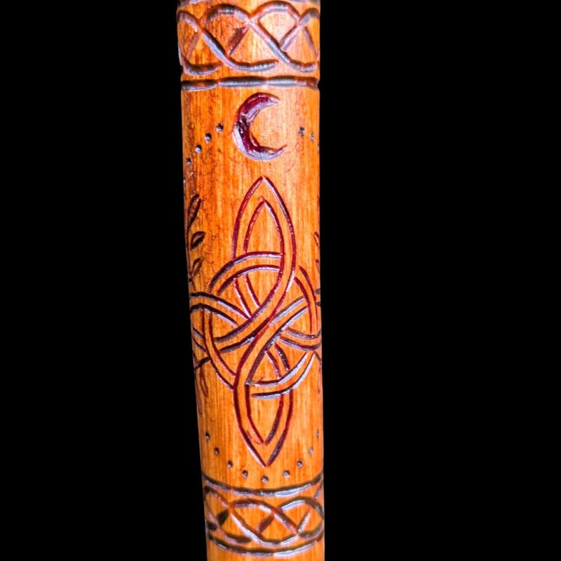 Carved Witches Staff - Etsy UK