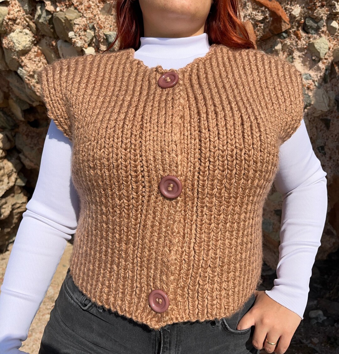 BROWNI Vest - Crochet Pattern, Handmade Vest Instructions PDF, Easy ...